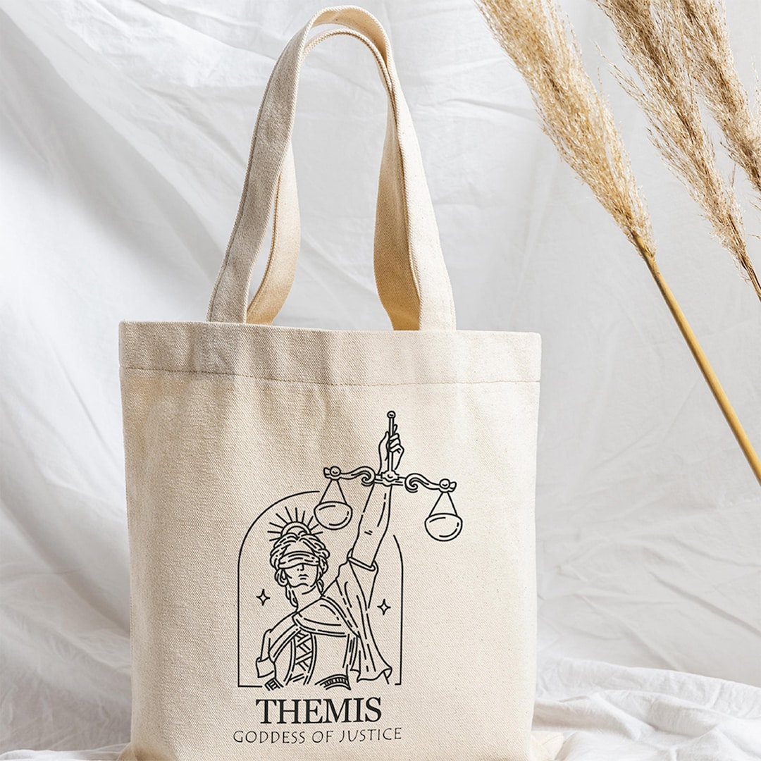 Themis Tote Bag , Natural Cotton Shopping Tote Bags , Canvas Shoulder ...