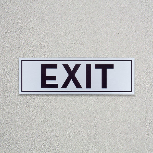 Exit Sign - Etsy UK