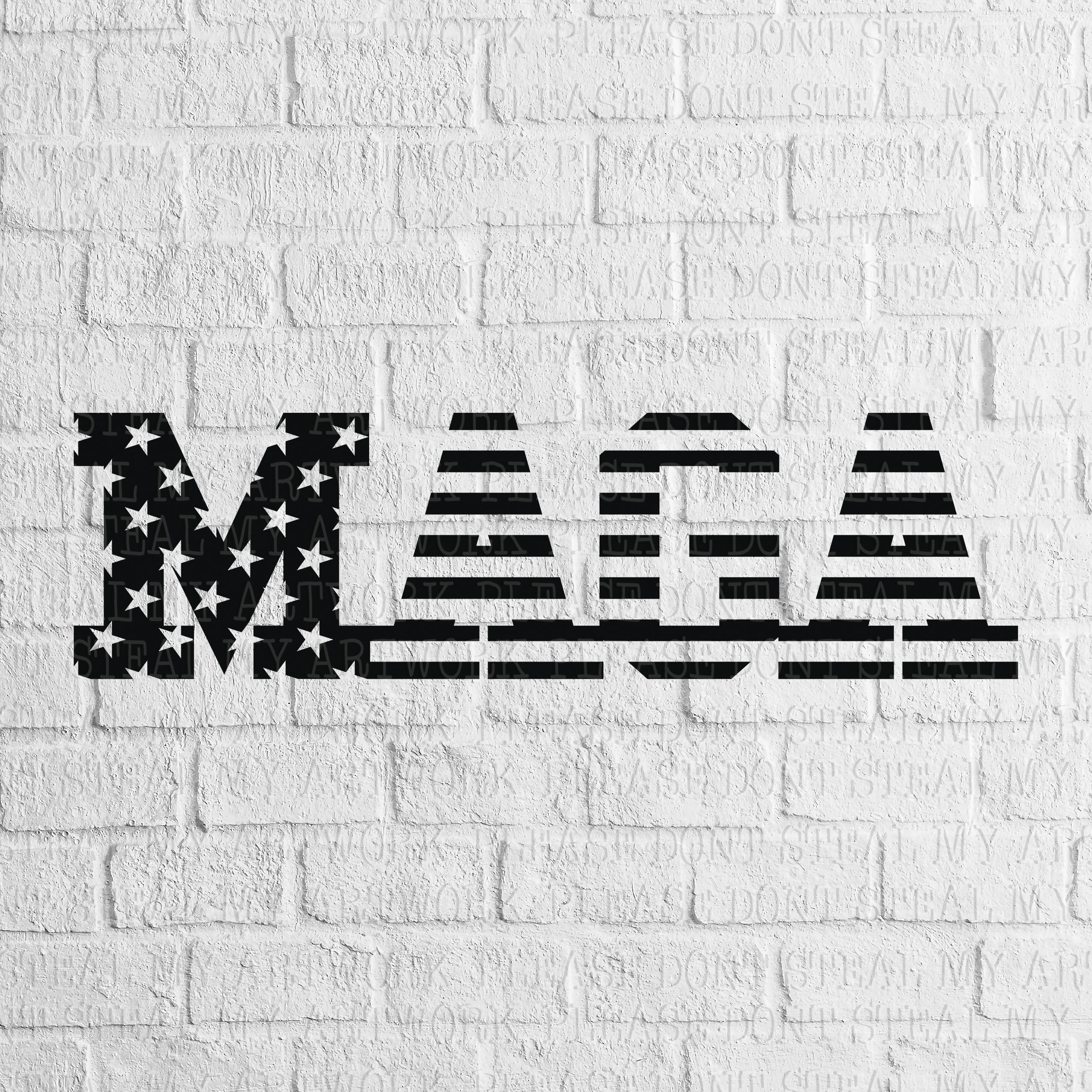 Stars and Stripe MAGA, for Laser Cutting, Sublimation, Decals, Patches ...