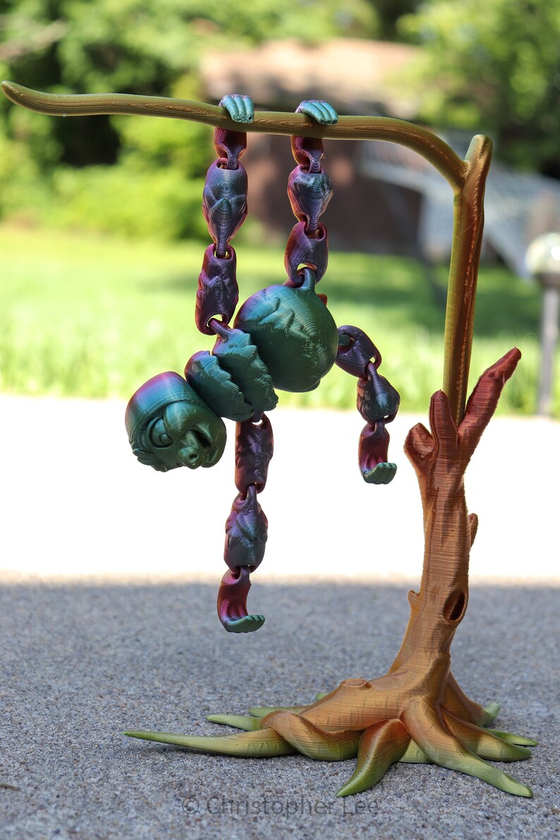 Flexi Sloth Fidget Articulated 3D Print Kids Toy - Etsy