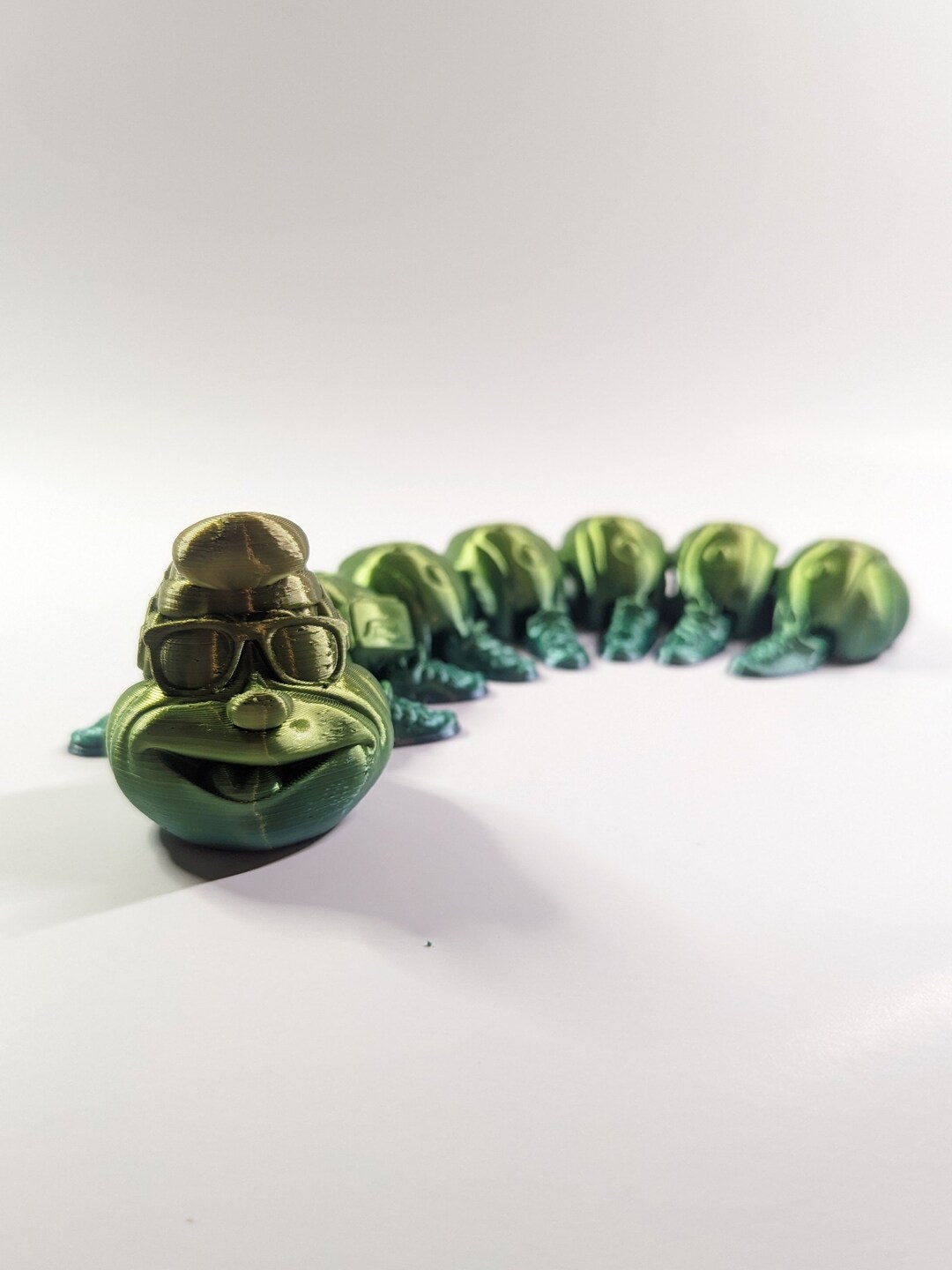 Flexi Caterpillar, Fidget, Articulated, 3D Print, Kids Toy, Caterpillar ...