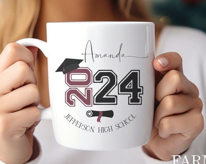 Custom Graduation Mug Class 2024 Gift Senior 2024 Graduation Gift 2024 ...