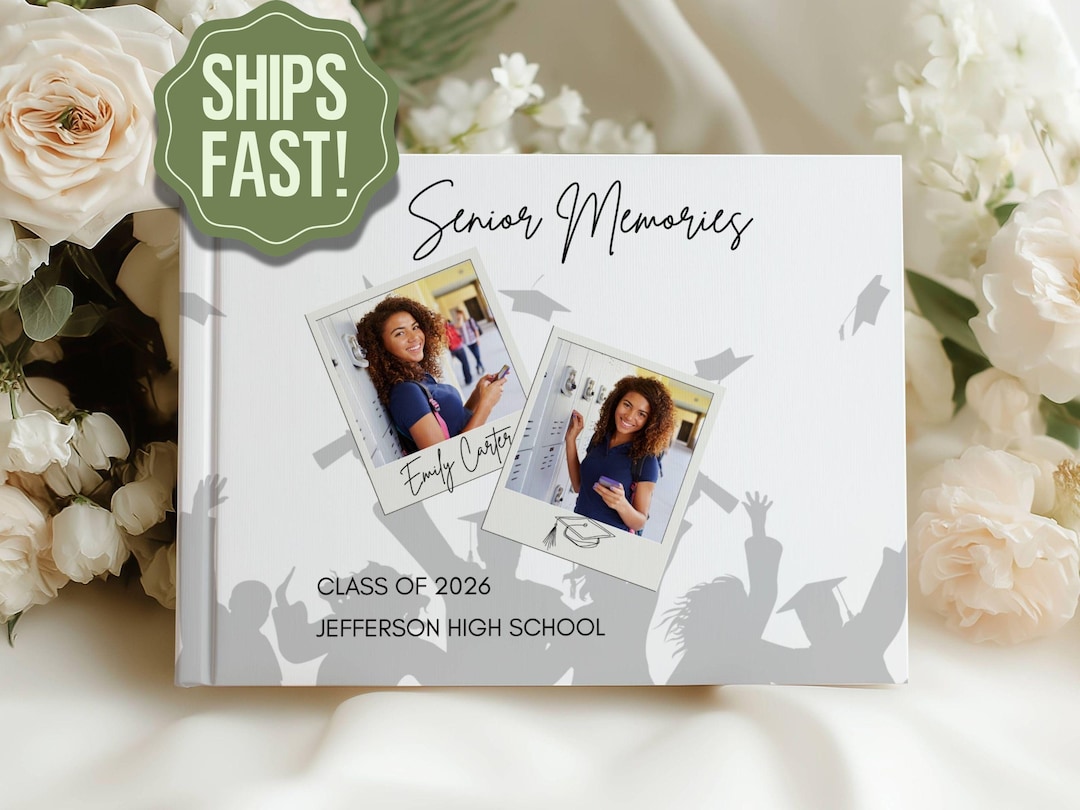 Senior Memory Book, Graduation Photo Album, Class of 2026 Keepsake - Etsy