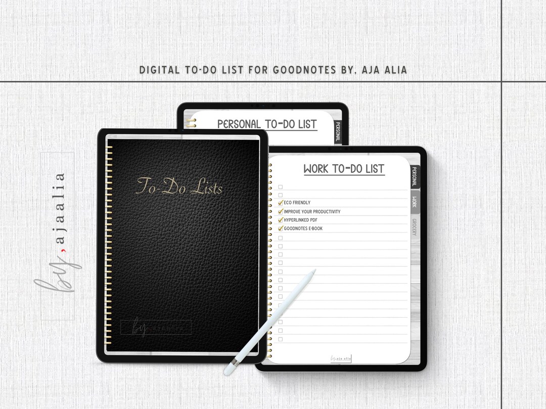 Digital To-do List for Goodnotes | Digital Journal | Digital Notebook ...