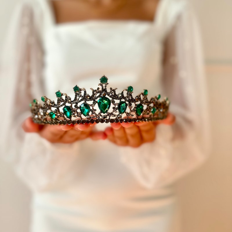Emerald Tiara - Etsy