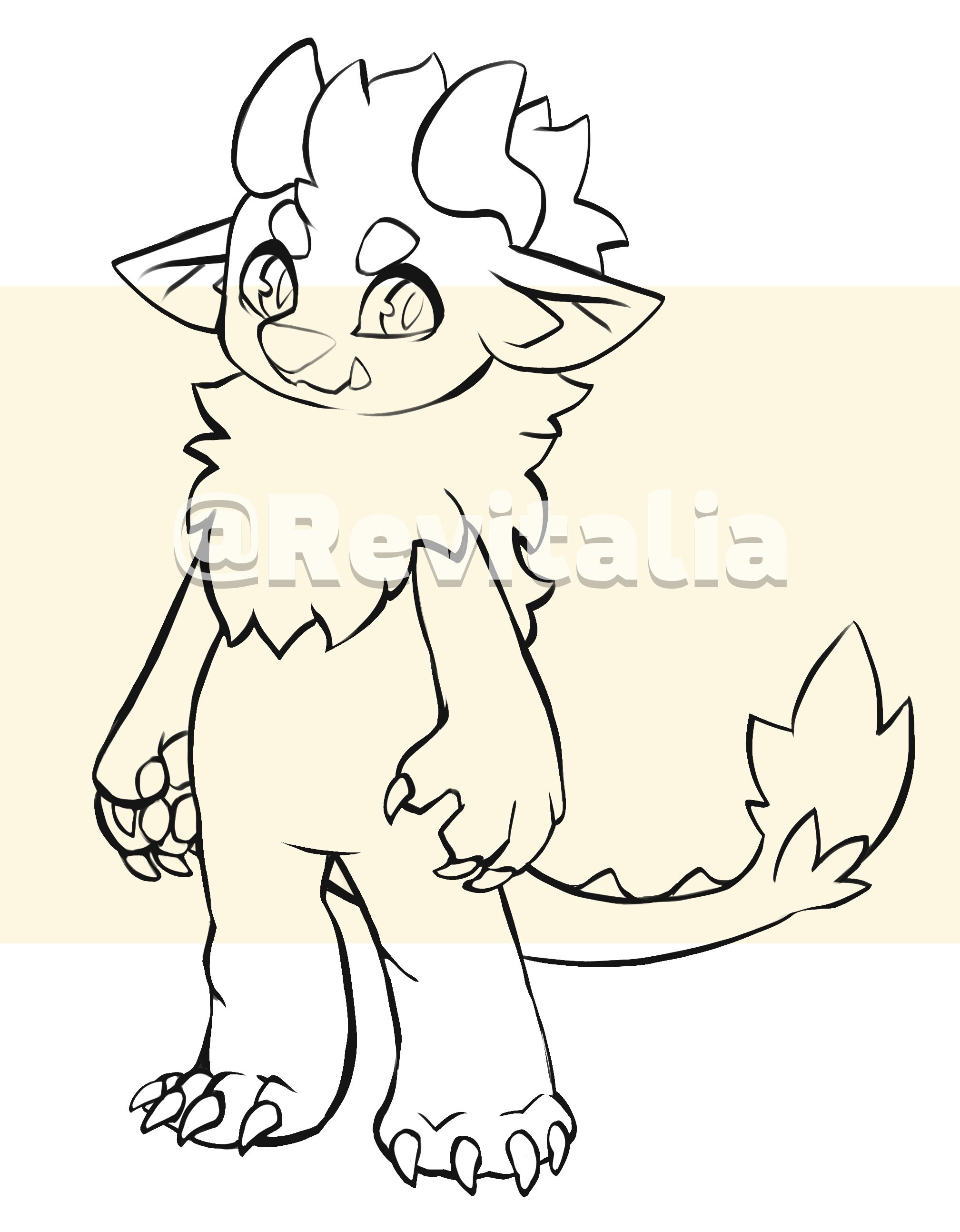 Furry Lineart & Base Chimera - Etsy