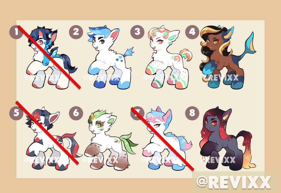 Pony Adoptable Fursona | Unique Furry OC for Sale - Etsy