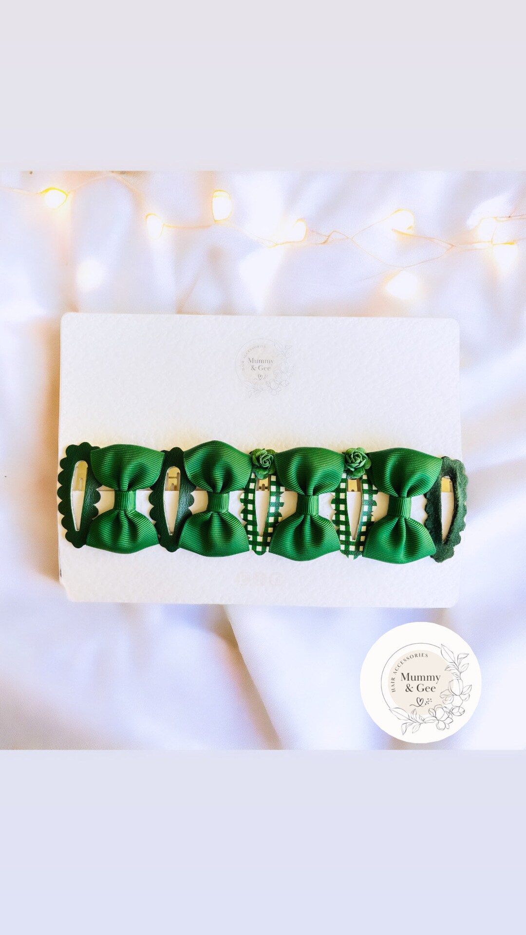 Dark Green School Hair Set Dark Green Plain Hair Clips - Etsy