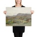 Vintage Rustic Scotland Moorland Landscape Painting | Antique Neutral ...