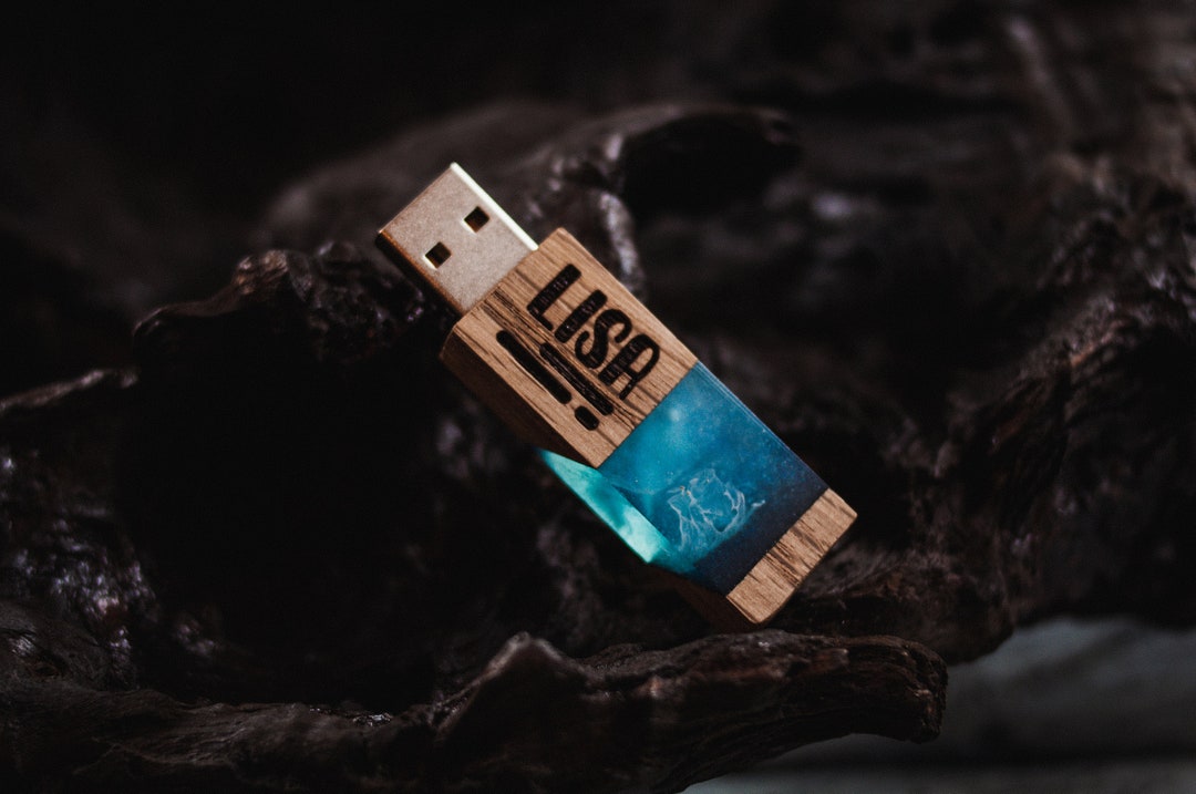 Crystal Handmade Flash Drive With Personalization | USB 3.0 Wooden and ...