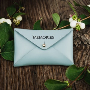 Leather Envelope With Crystal Flash Drive | Wedding Gift for the Bride ...