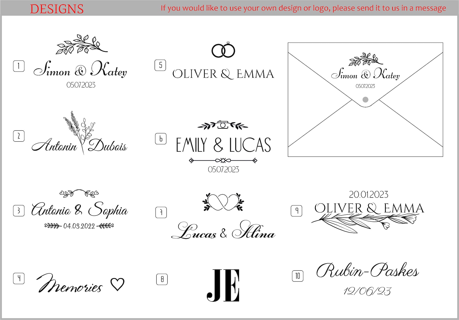 Leather Envelope With Crystal Flash Drive | Wedding Gift for the Bride ...