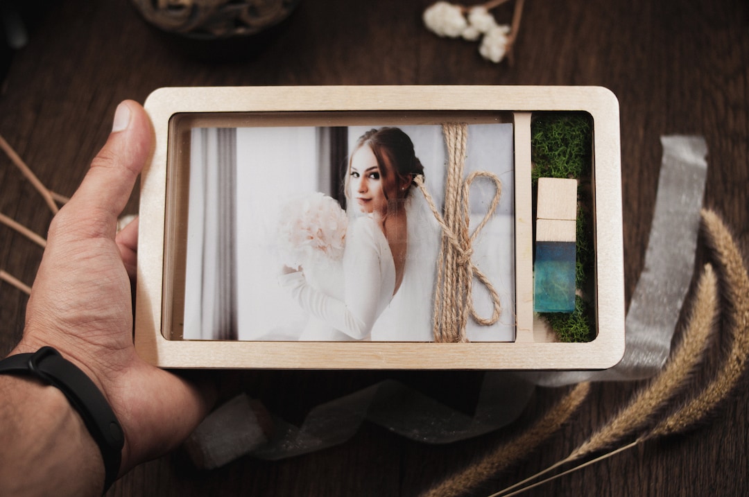 Wooden Photo Box for 4x6" (10x15cm) Prints | Memory Photo Box for 15x10 ...
