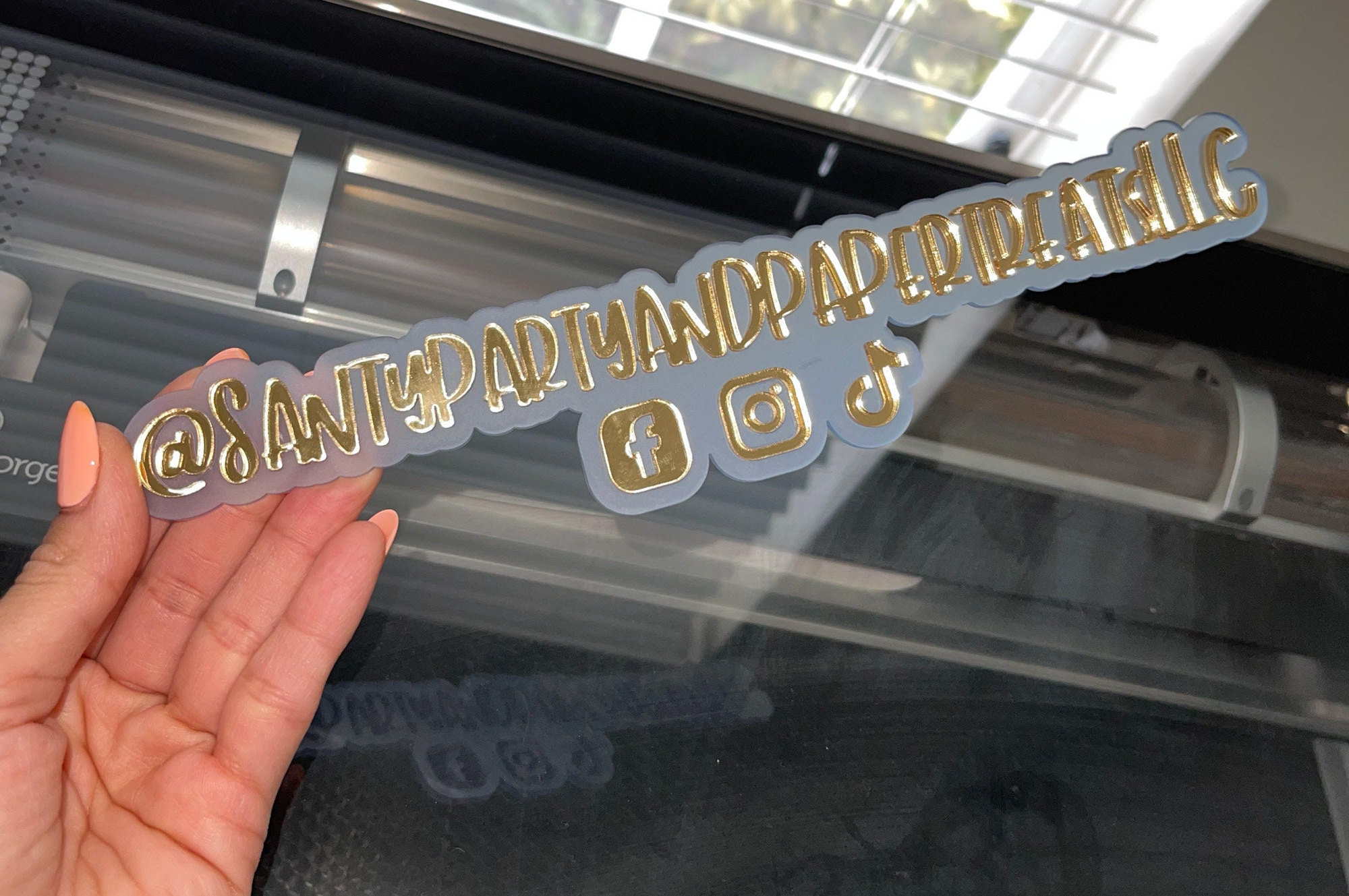Laser Cut Name | Business Watermark | Physical Watermark | Acrylic Tag ...