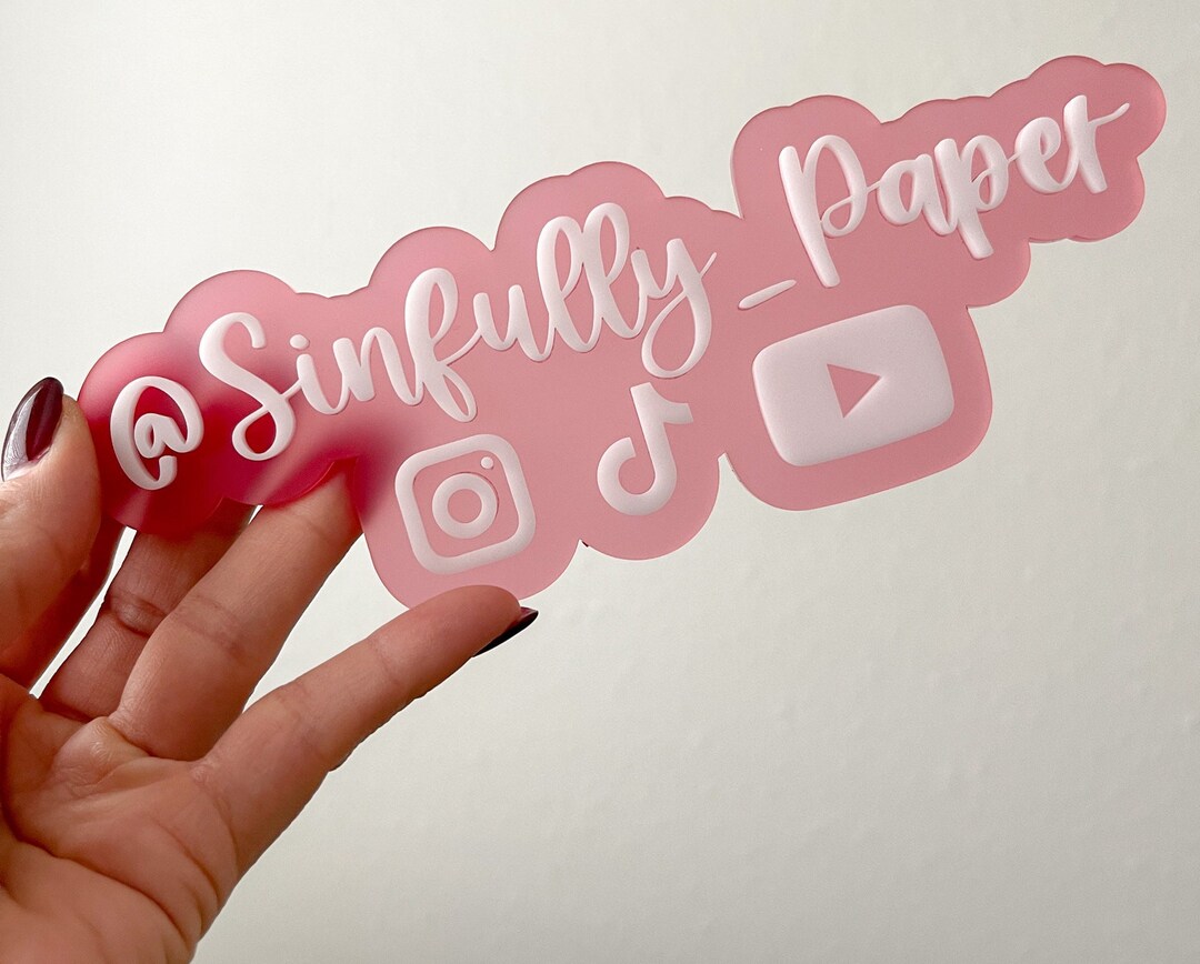 Laser Cut Name | Business Watermark | Physical Watermark | Acrylic Tag ...