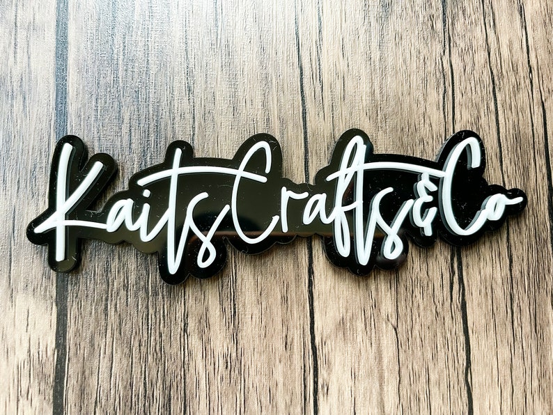 Acrylic Business Watermark Sign -| 3D Logo Signage | Photo Prop ...
