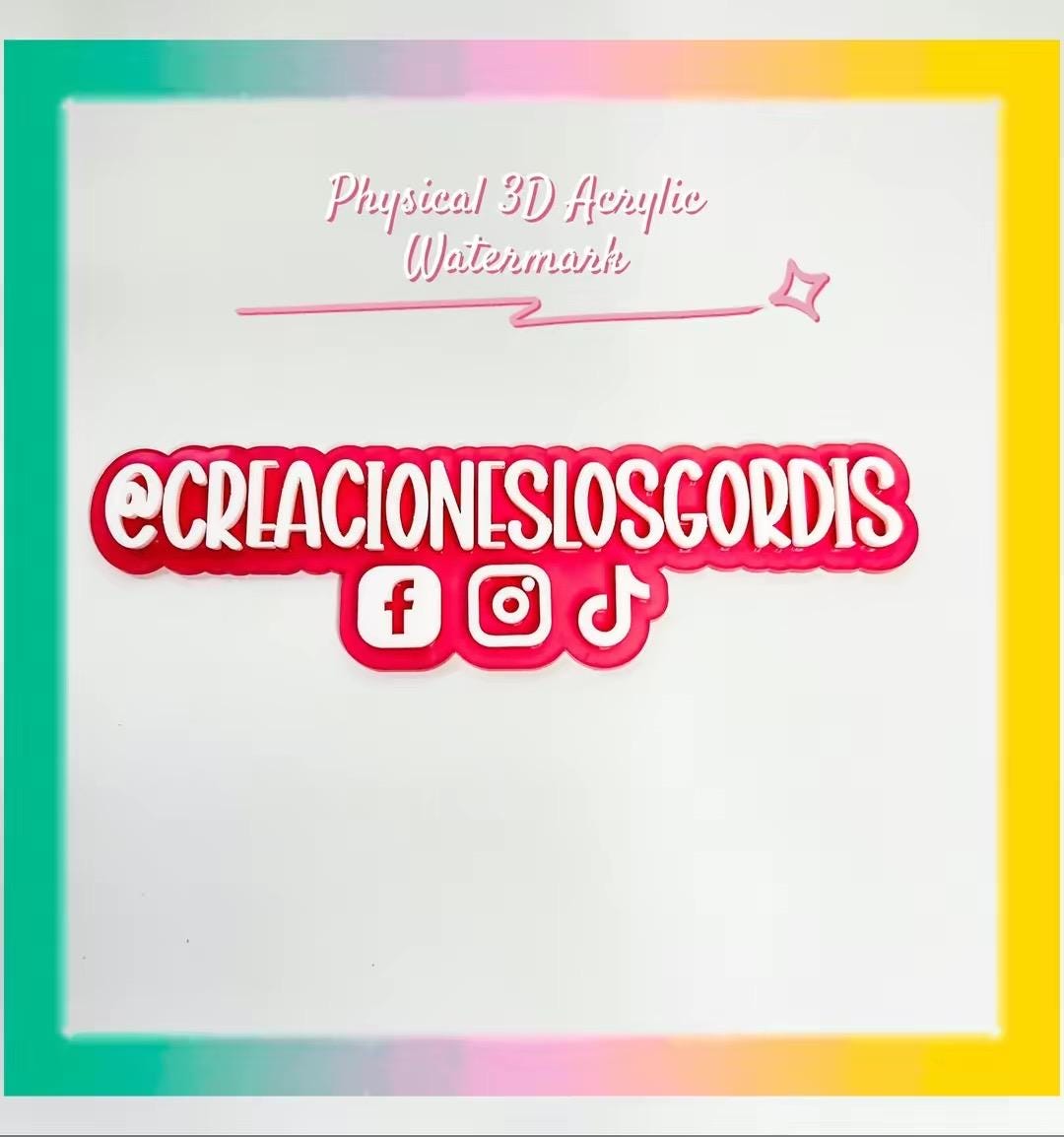 Laser Cut Name | Business Watermark | Physical Watermark | Acrylic Tag ...