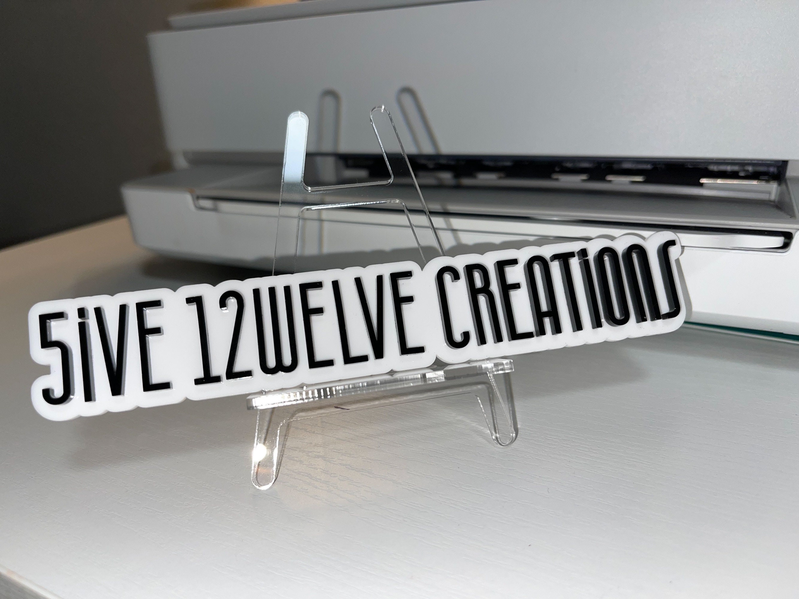 Acrylic Business Watermark Sign -| 3D Logo Signage | Photo Prop ...