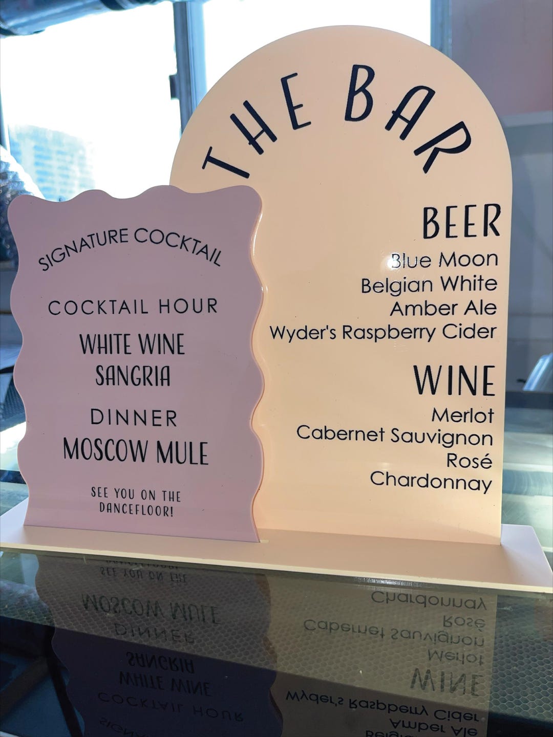 Cocktail Drinks Menu Signage | Printed Drinks Menu "drinks" With Custom ...