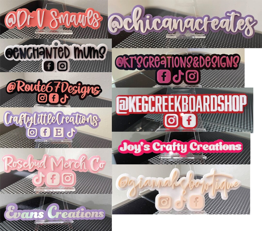 Laser Cut Name Business Watermark Physical Watermark - Etsy