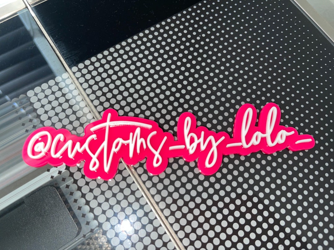 Acrylic Watermark, Custom Name Sign, Business Tag, Business Picture ...