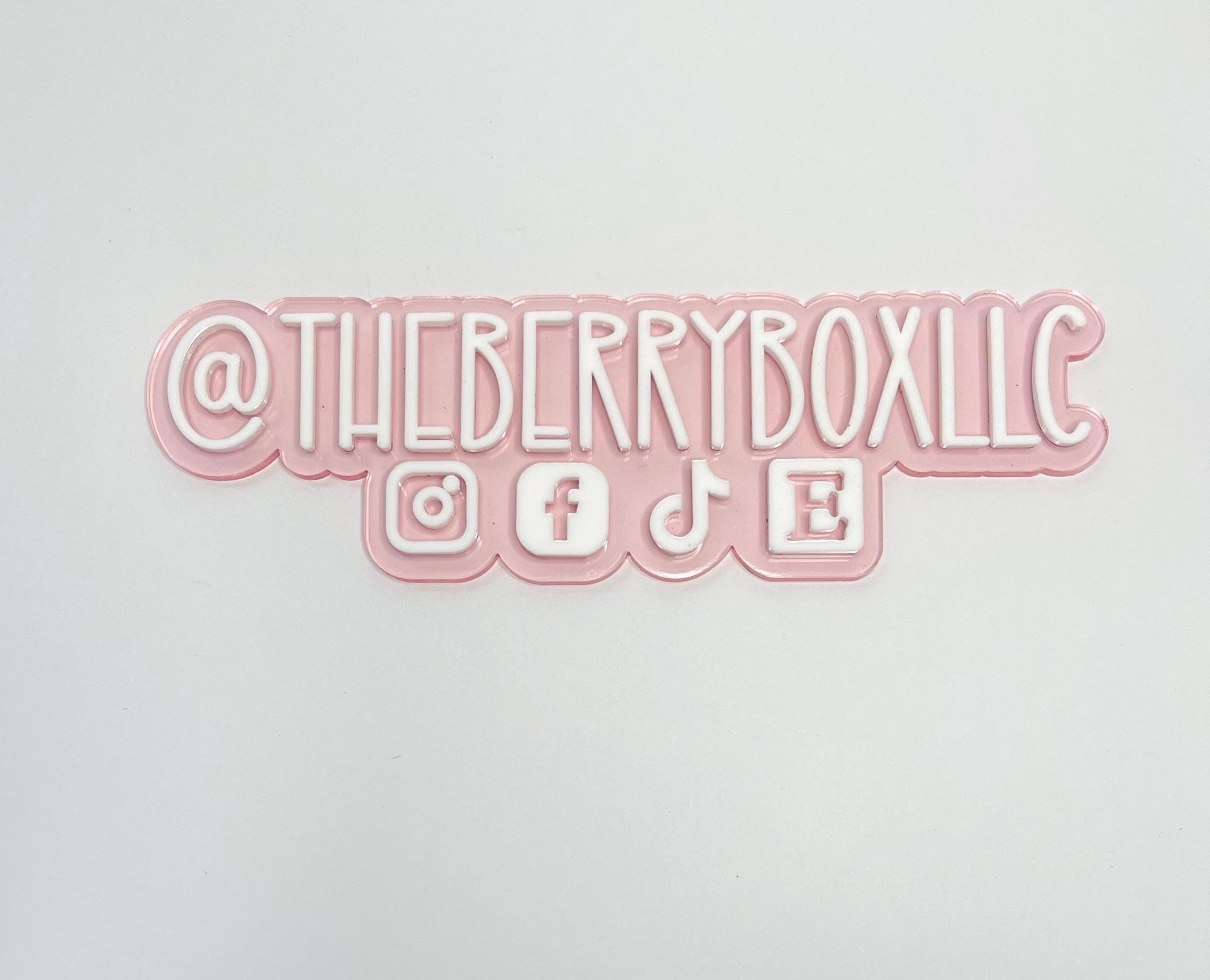 Laser Cut Name | Business Watermark | Physical Watermark | Acrylic Tag ...