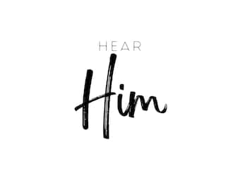 Hear Him Wall Art - Etsy