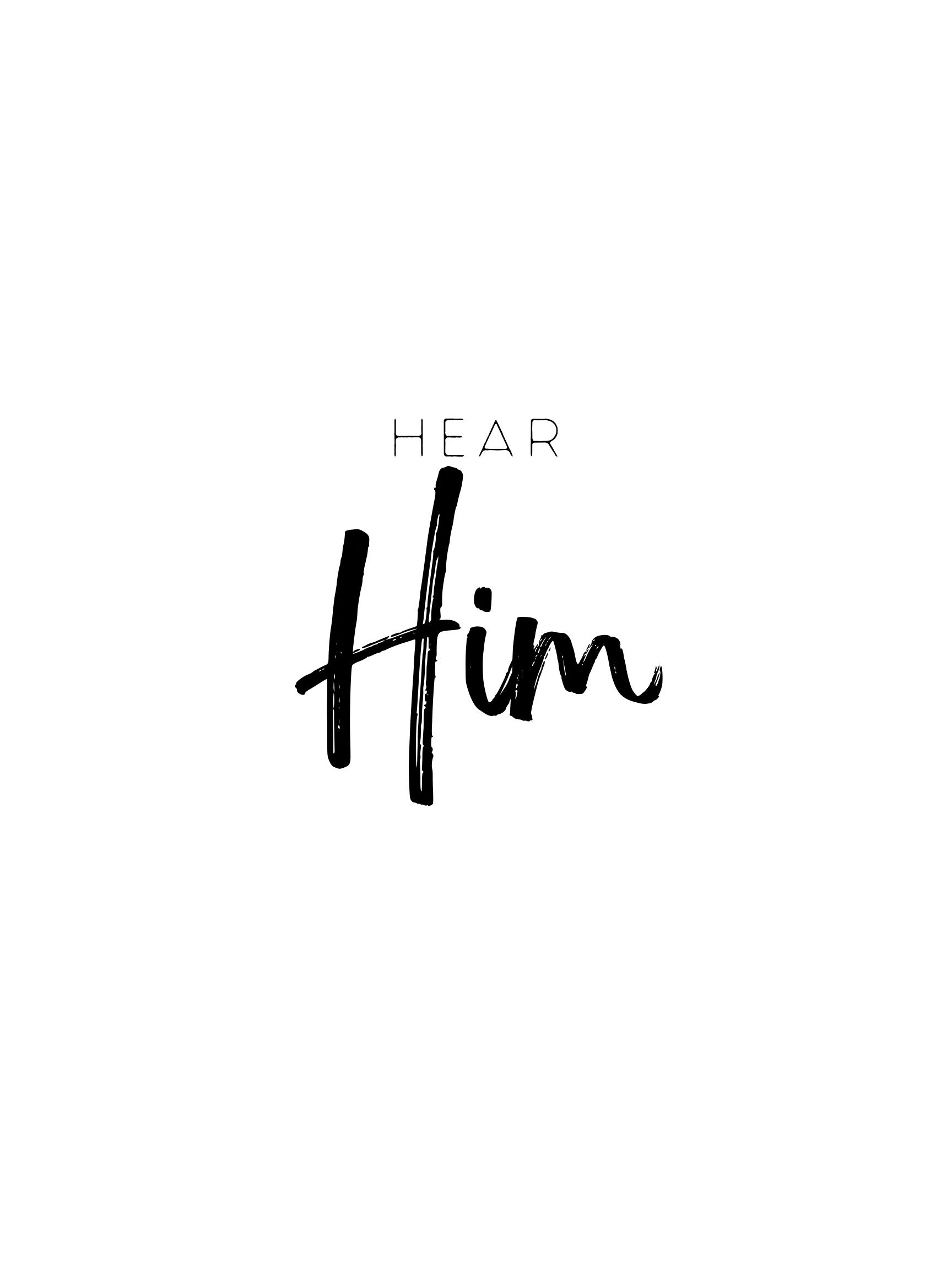 Hear Him DIGITAL DOWNLOAD LDS Quote Wall Art - Etsy