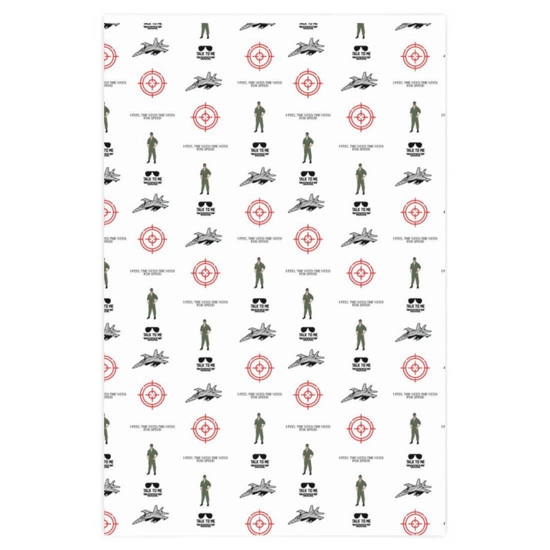 Top Gun Wrapping Paper - Etsy