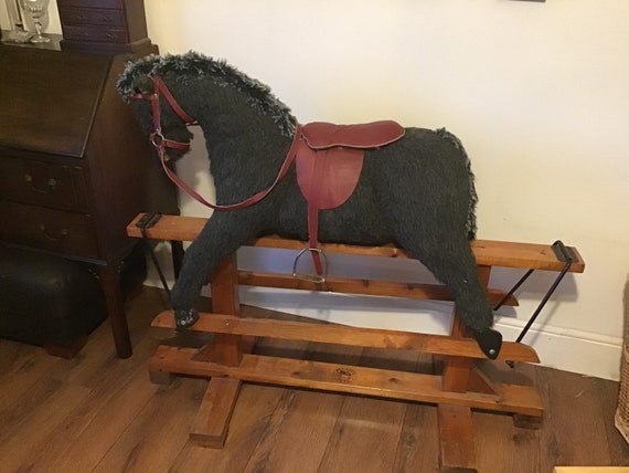Pegasus Large Vintage Rocking Horse - Etsy