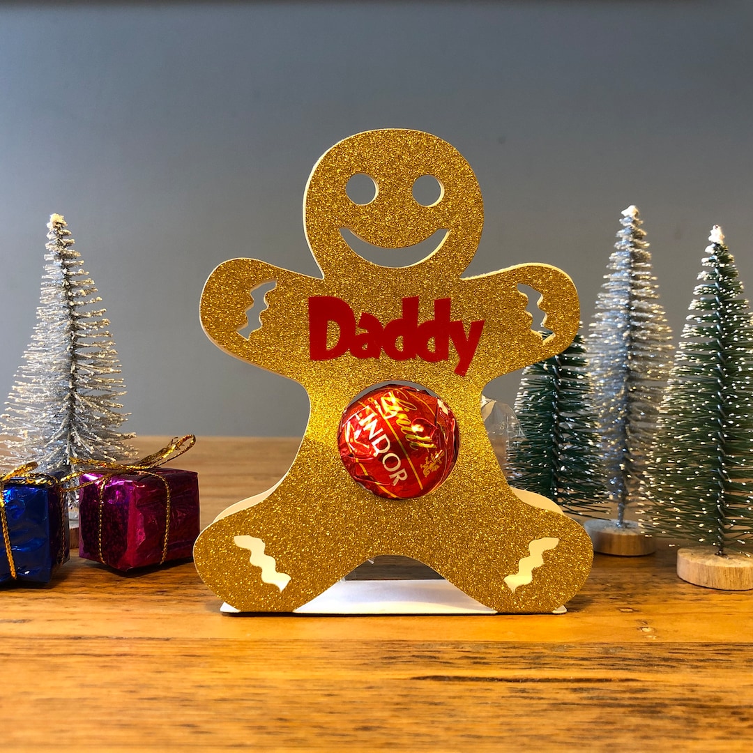 Gingerbread Man Place Setting Personalised Lidt Christmas Name Cards ...