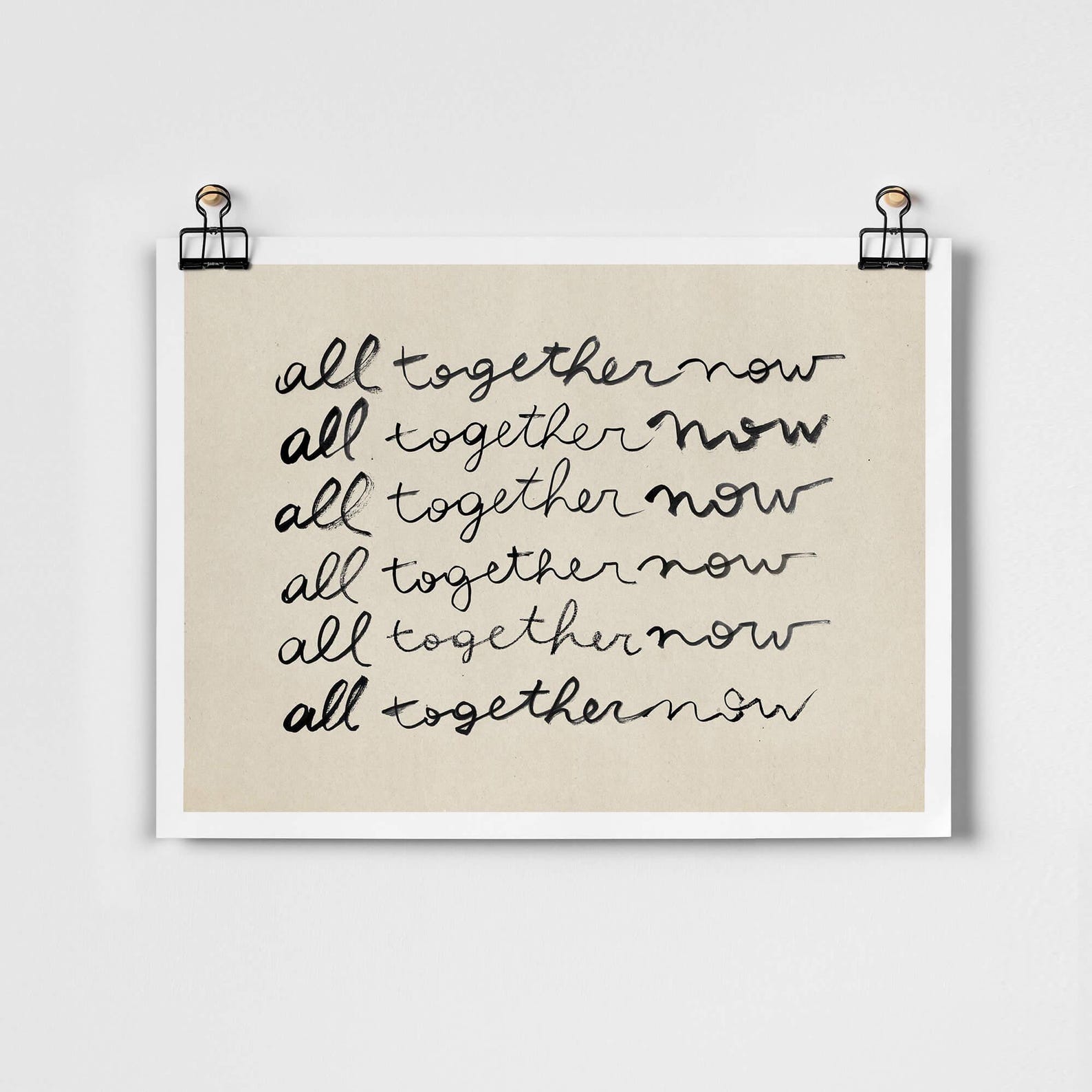 All Together Now Fine Art Print - Etsy