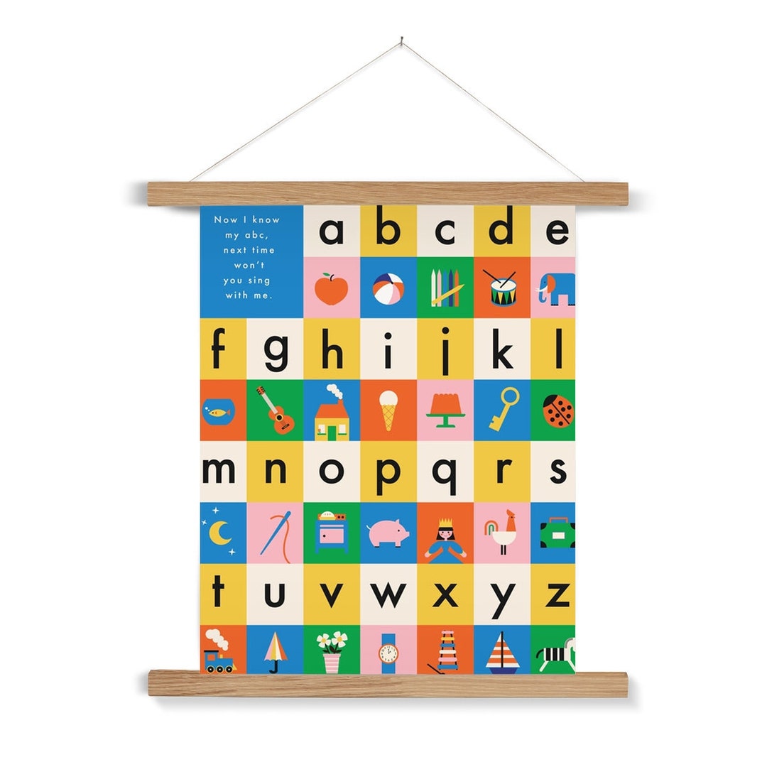 Vintage Playthings Alphabet Fine Art Print Fine Art Print With Hanger ...