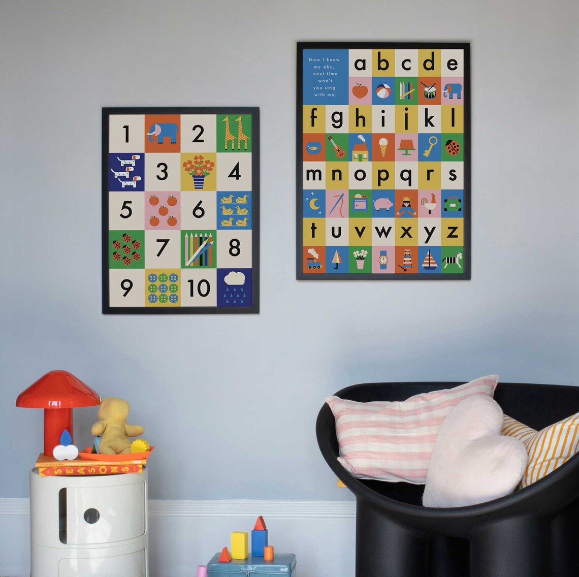 Vintage Playthings Alphabet Fine Art Print Fine Art Print With Hanger ...