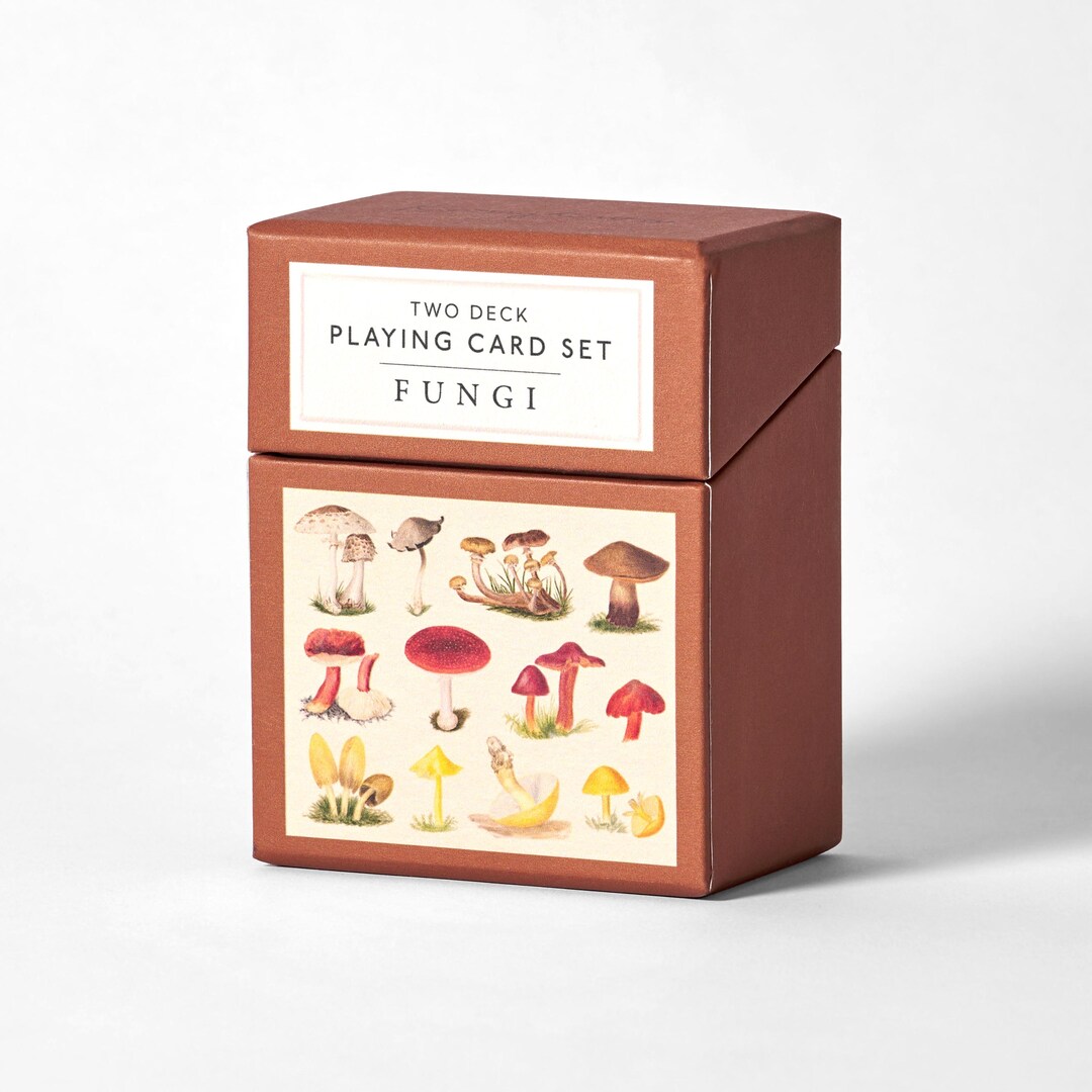 Playing Cards - Set of Two Decks - Fungi | Hostess Gift or Christmas ...