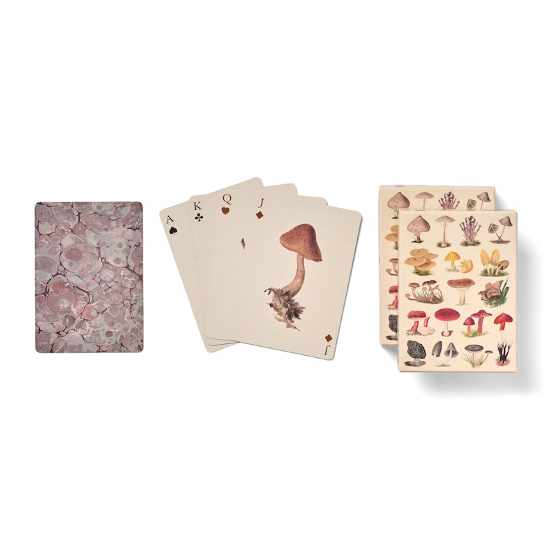 Playing Cards - Set of Two Decks - Fungi | Hostess Gift or Christmas ...