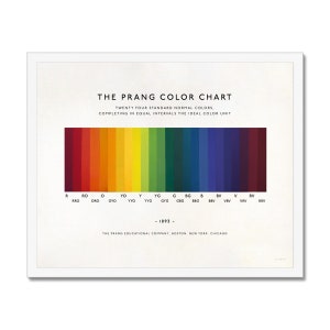 The Prang Color Chart Framed Fine Art Print - Etsy
