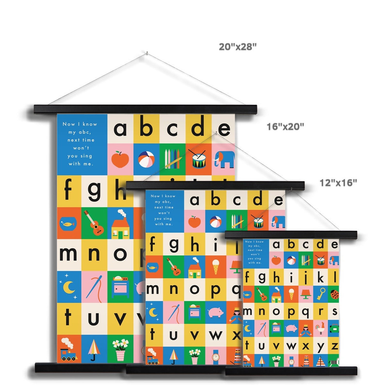 Vintage Playthings Alphabet Fine Art Print Fine Art Print With Hanger ...