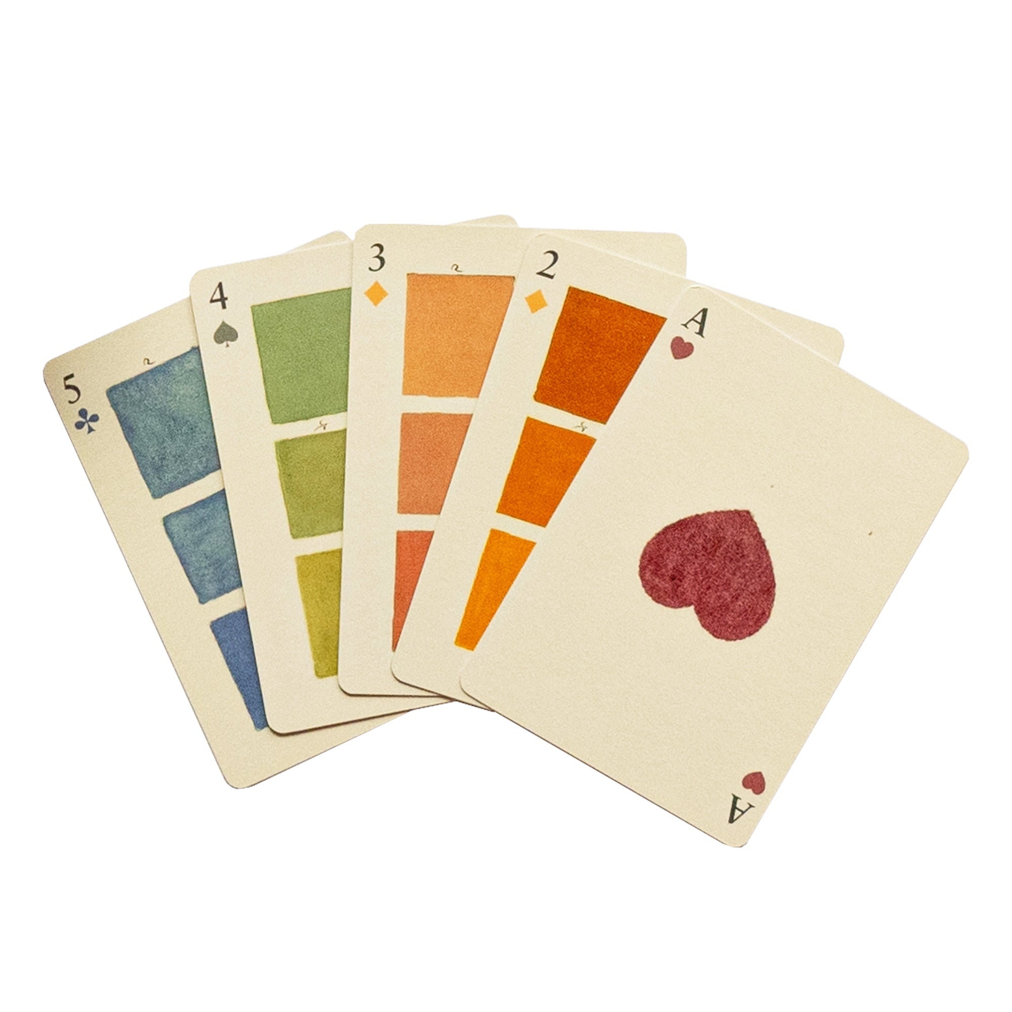 Playing Cards Set of Two Decks Watercolour Swatches - Etsy
