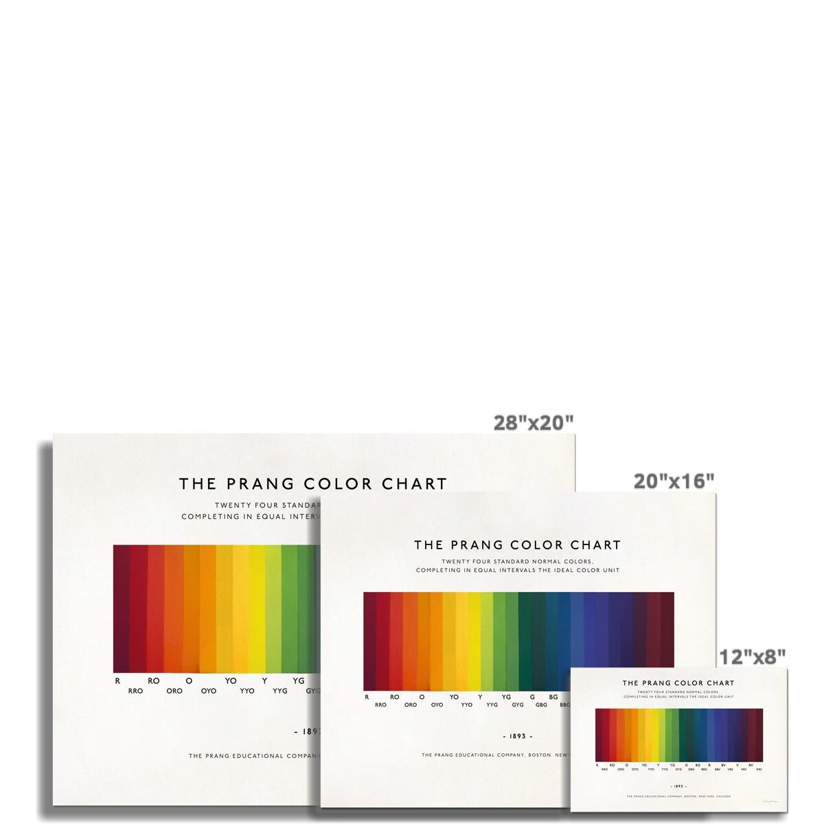 The Prang Color Chart Fine Art Print - Etsy