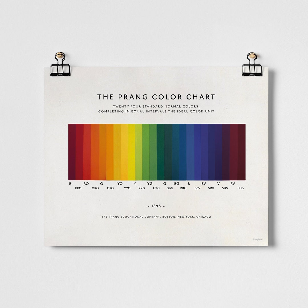 The Prang Color Chart Fine Art Print - Etsy