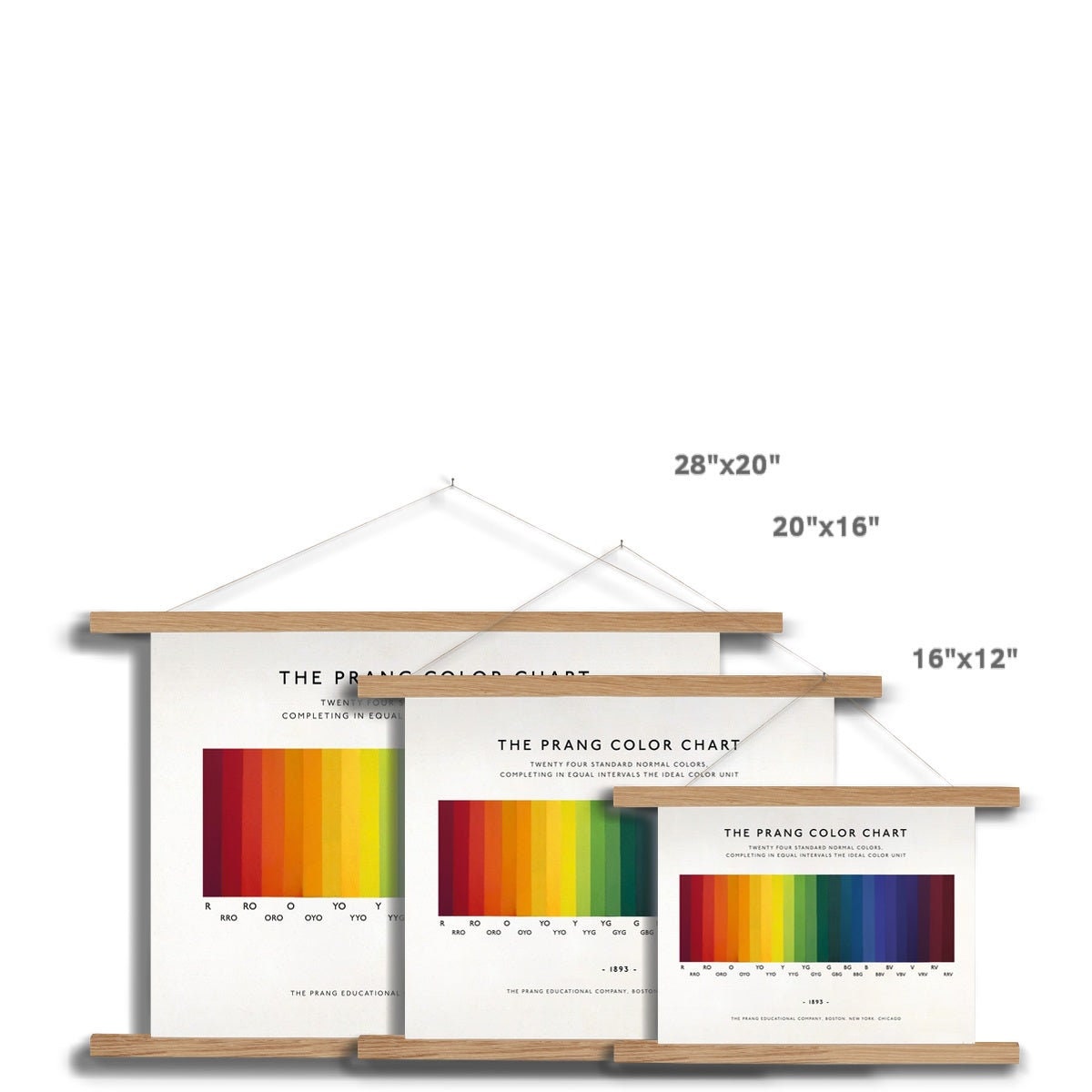 The Prang Color Chart Fine Art Print With Hanger - Etsy