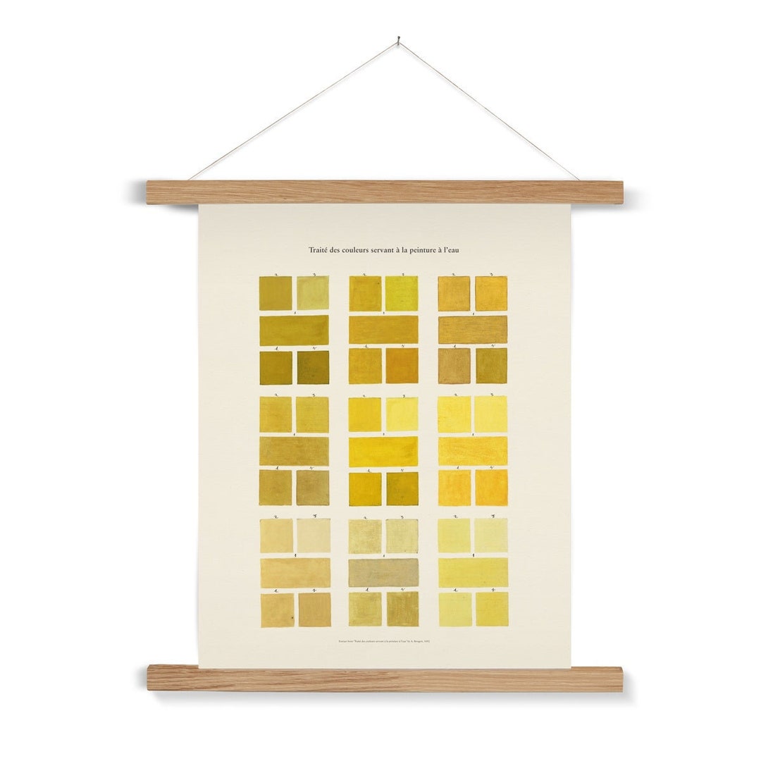 Watercolour Swatches With Hanger | Yellow Swatches Fine Art Print ...