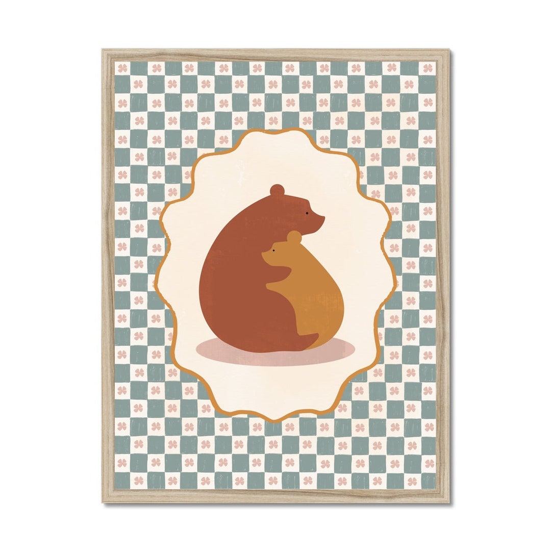 Bear Hug Framed Fine Art Print - Etsy