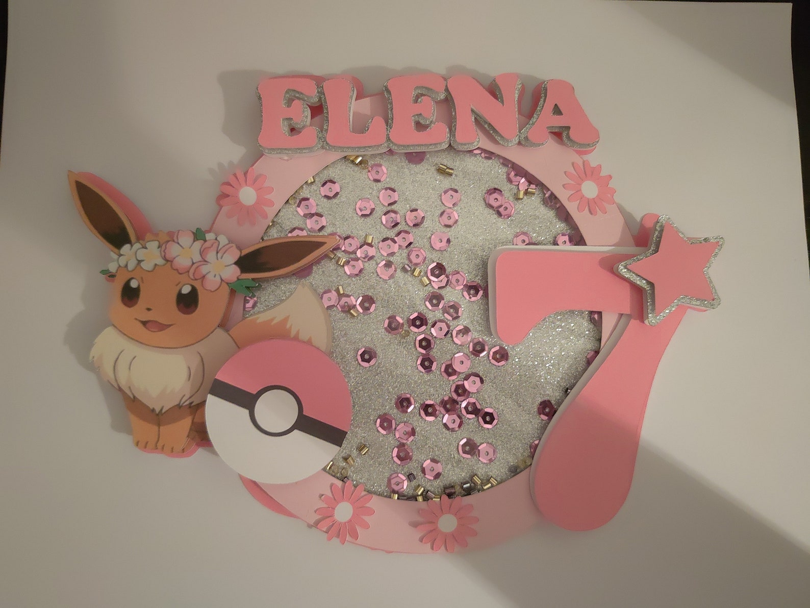 Eevee Cake Topper Eevee Birthday Party Eevee Decorations - Etsy
