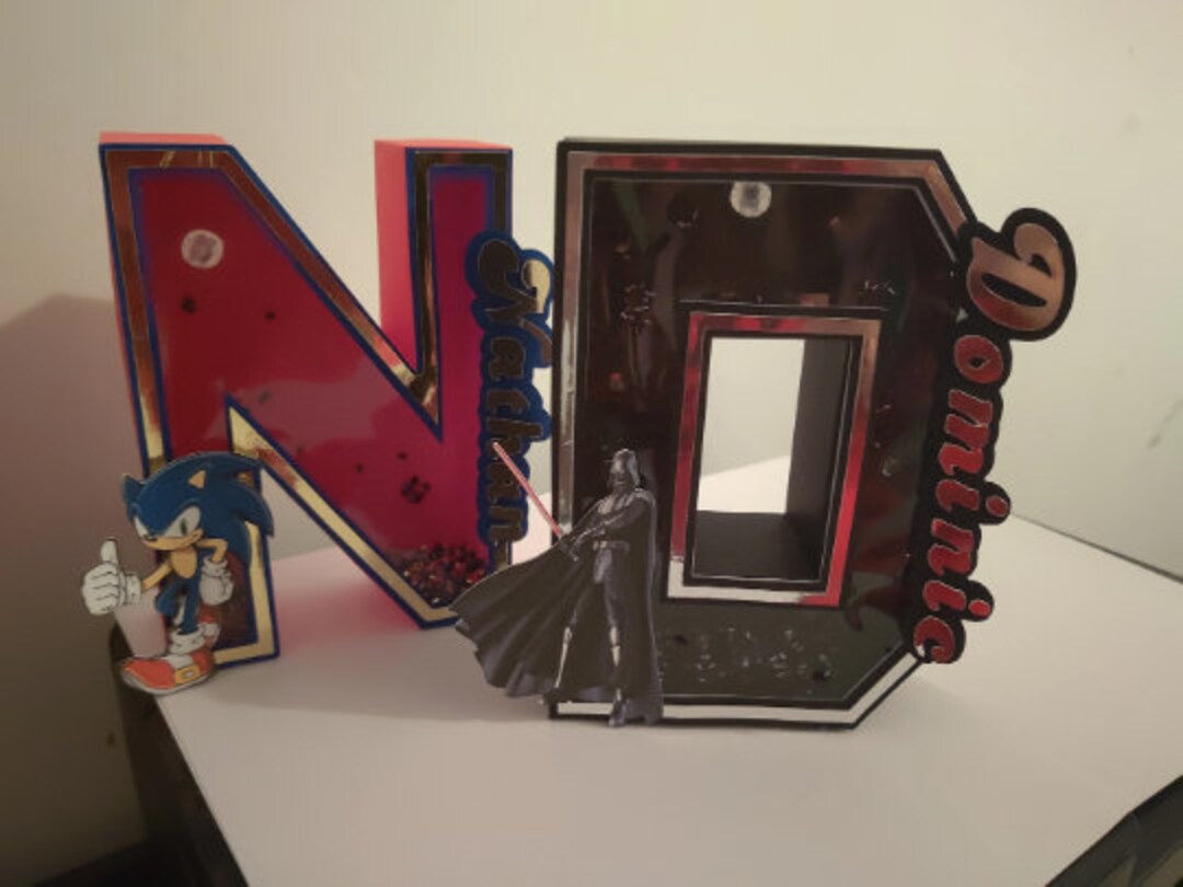 Sonic 3D Letter, Sonic Party Decorations, Sonic Custom Party ...