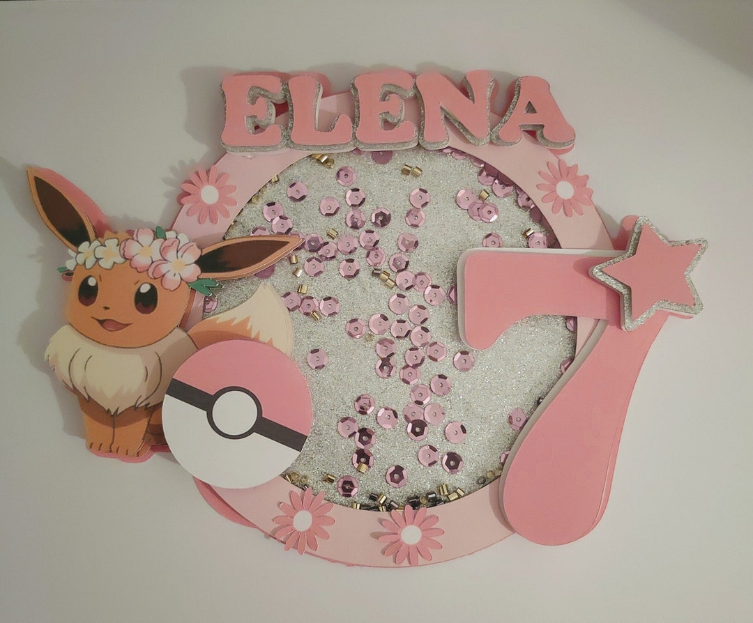 Eevee Cake Topper, Eevee Birthday Party, Eevee Decorations, Eevee ...