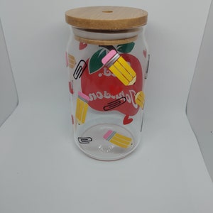 Teacher Libbey Glass Coffee Cup, Teacher Gift, , Personalized Gift With ...