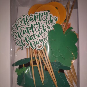 St. Patrick' Day Cupcake Toppers, St. Patrick's Day Decorations, St ...