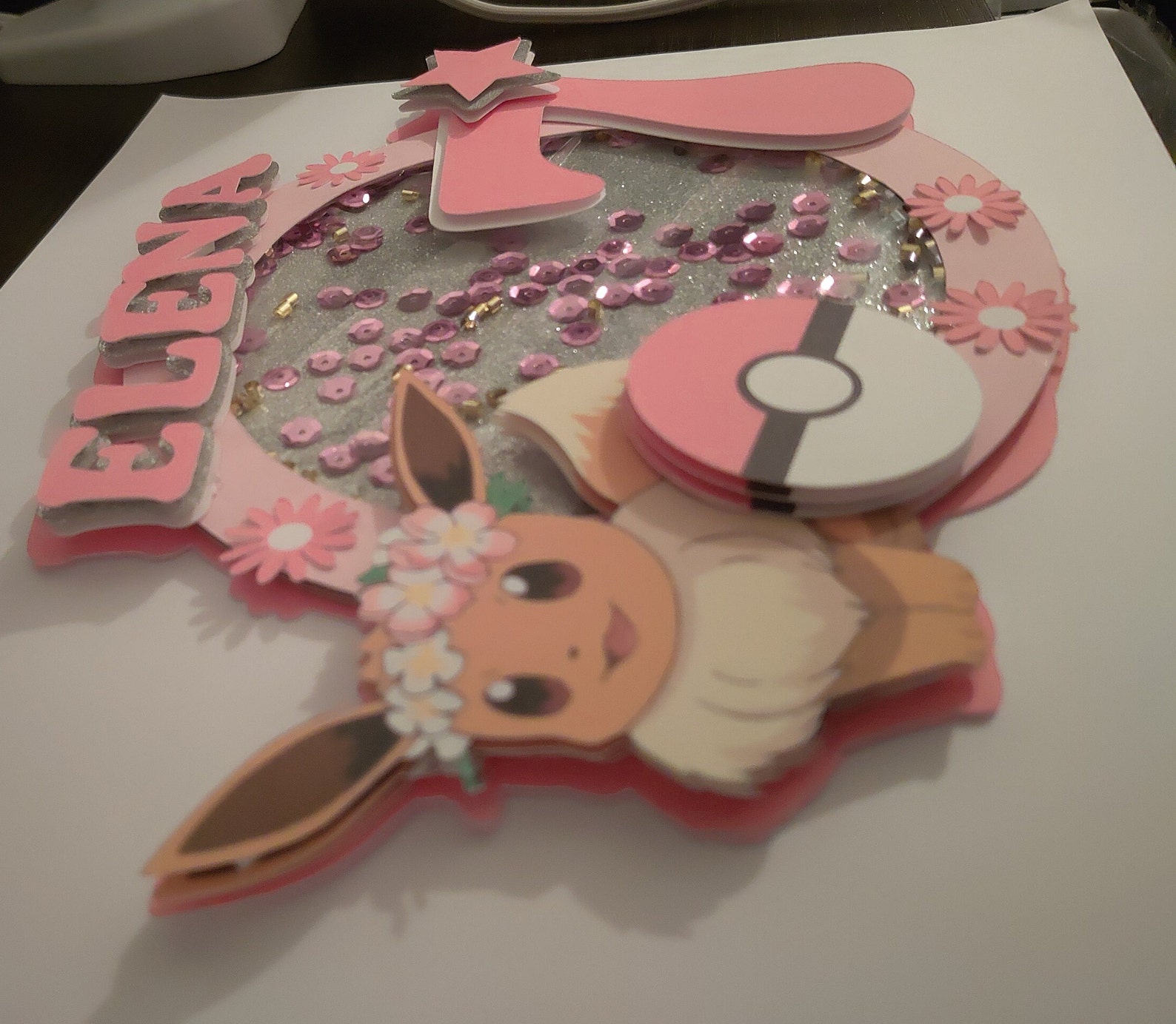 Eevee Cake Topper, Eevee Birthday Party, Eevee Decorations, Eevee ...